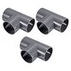 2 1/2" 3 Way Tee Pipe Fittings UPVC, 3 Pack Joint Coupling Pipe Adapter, Gray - Grey - Bed Bath ...